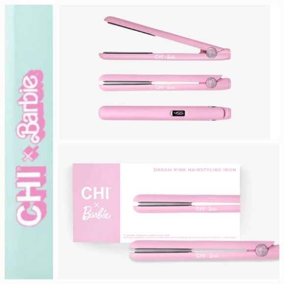 Chi | Hair | Chi X Barbie Dream Pink Digital Hairstyling Iron ...